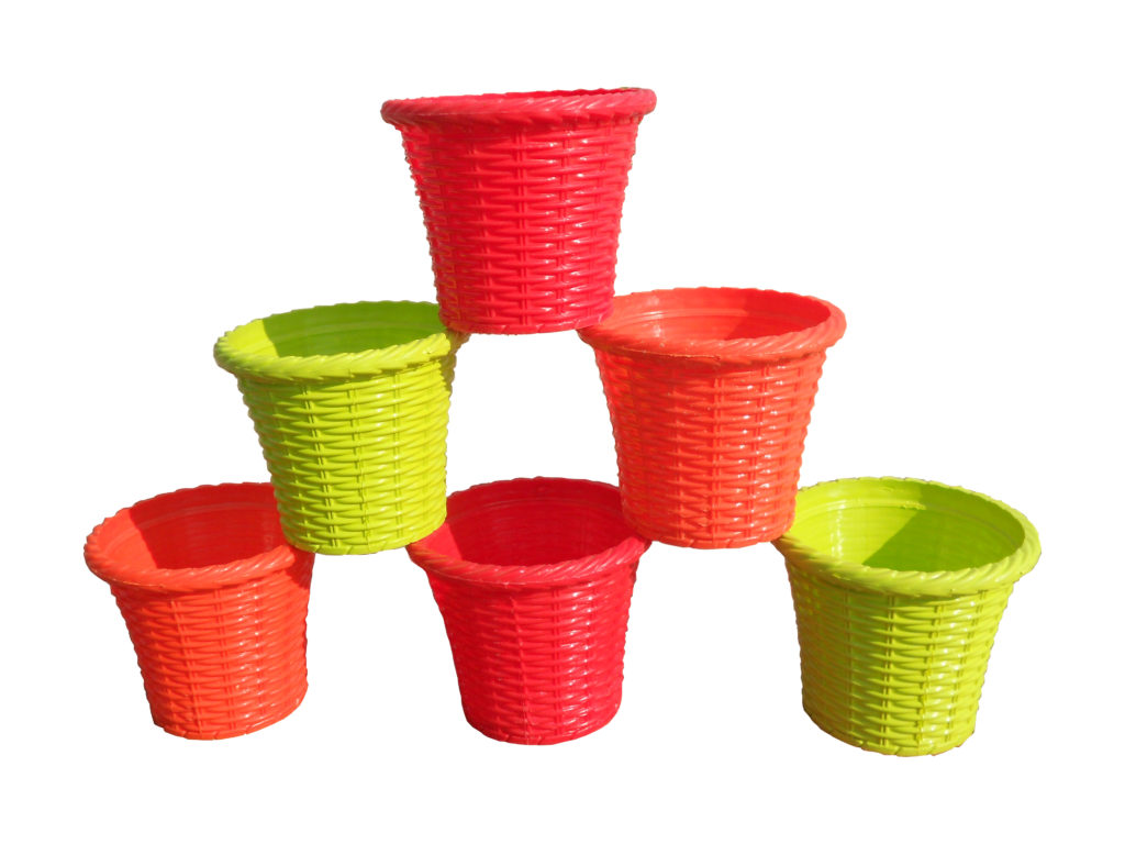 Stylish Fiber Pot For Indoor and Outdoor Gardening - Multiple Colors ...